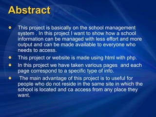 Online school website | PPTX