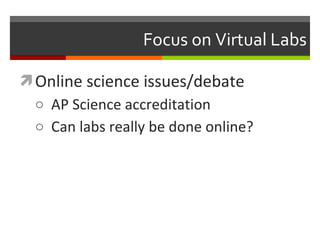 Online Science & Virtual Labs | PPT