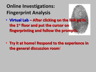 Online Scientific Method Forensics 2009 | PPT