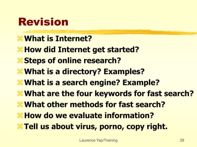 Internet Information Research Skills | PPT