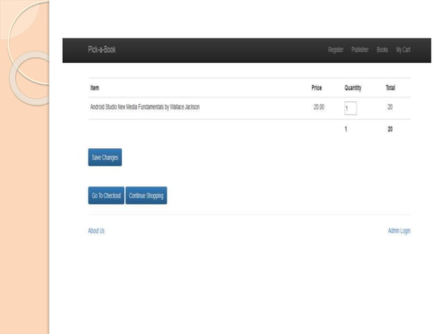 Online second hand book store project report | PPTX