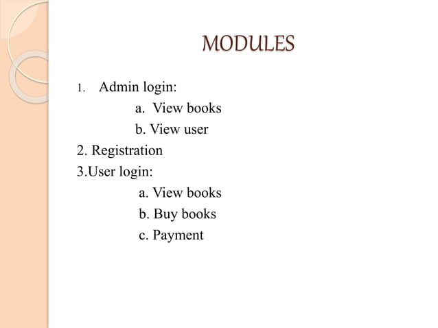 Online second hand book store project report | PPTX