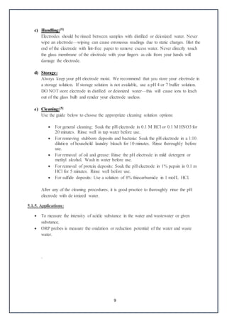 report on Online sensor for wastewater and water treatment | PDF