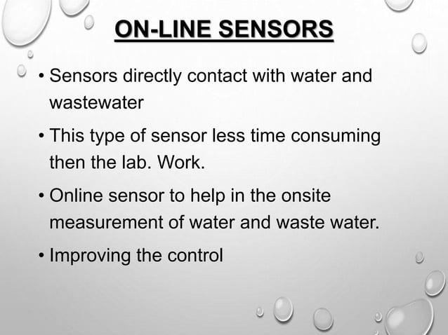 Online sensors for the water and wastewater treatment | PPTX ...