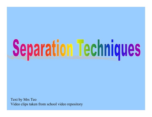 Online Separation Techniques | PDF