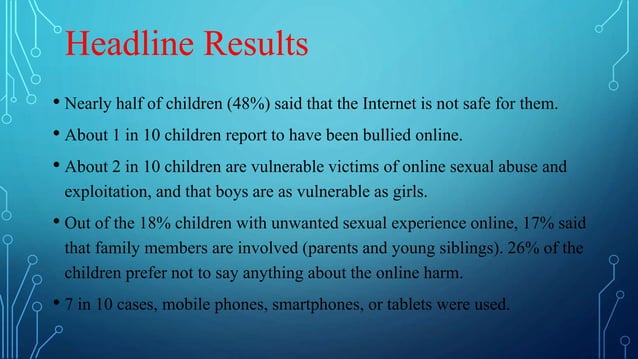 ONLINE SEXUAL ABUSE AND EXPLOITATION OF CHILDREN.pptx | Debated Sensitive Social Issues ...