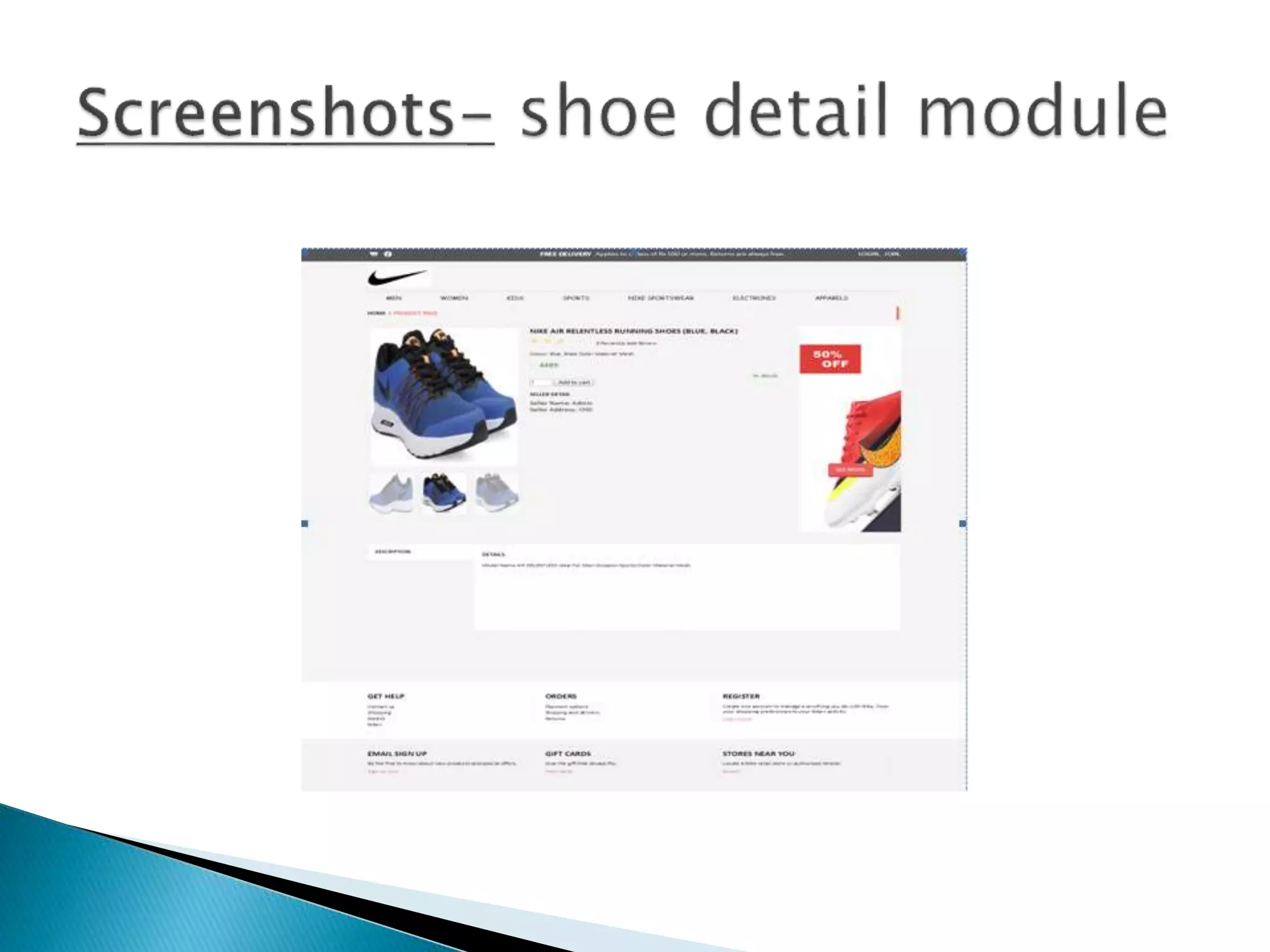 Online shoe store | PPTX