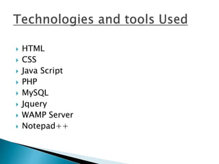 Online shoe store | PPTX