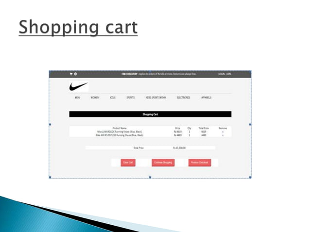 Online shoe store | PPTX