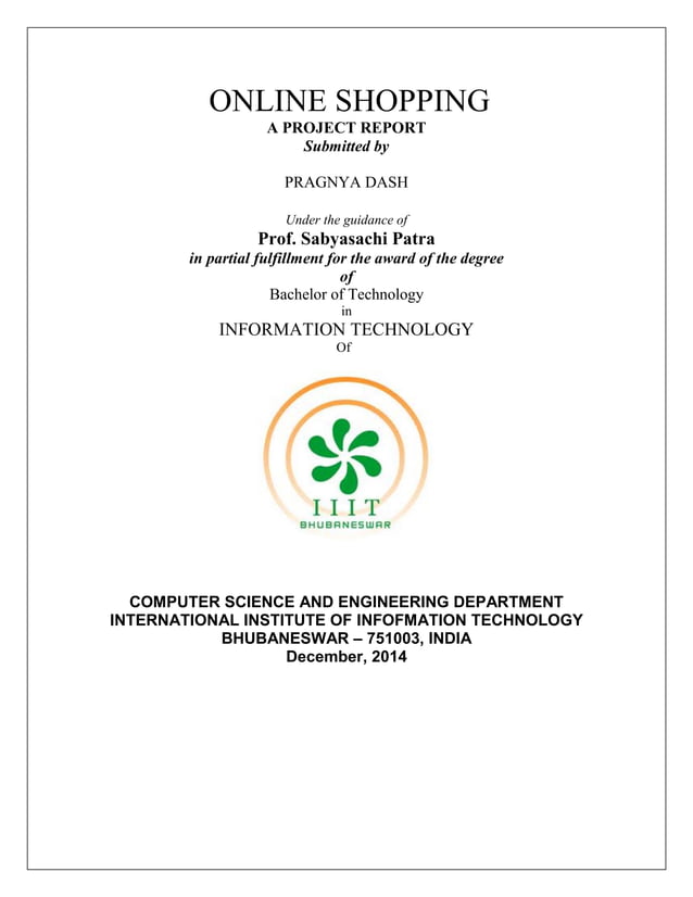 Online shopping Report | PDF | Computer Software and Applications | Computing