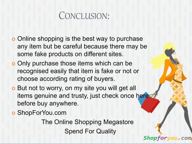 Online Shopping Full Project Presentation (20 slides) | PPTX | Web Design and HTML | Internet