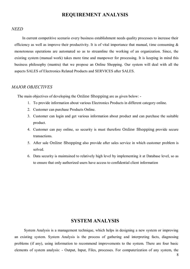 Online shopping management system project.pdf | Computer Software and ...