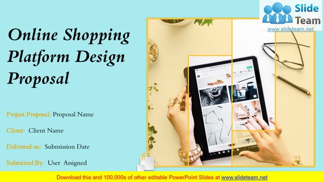 Online Shopping Platform Design Proposal Powerpoint Presentation Slides Ppt