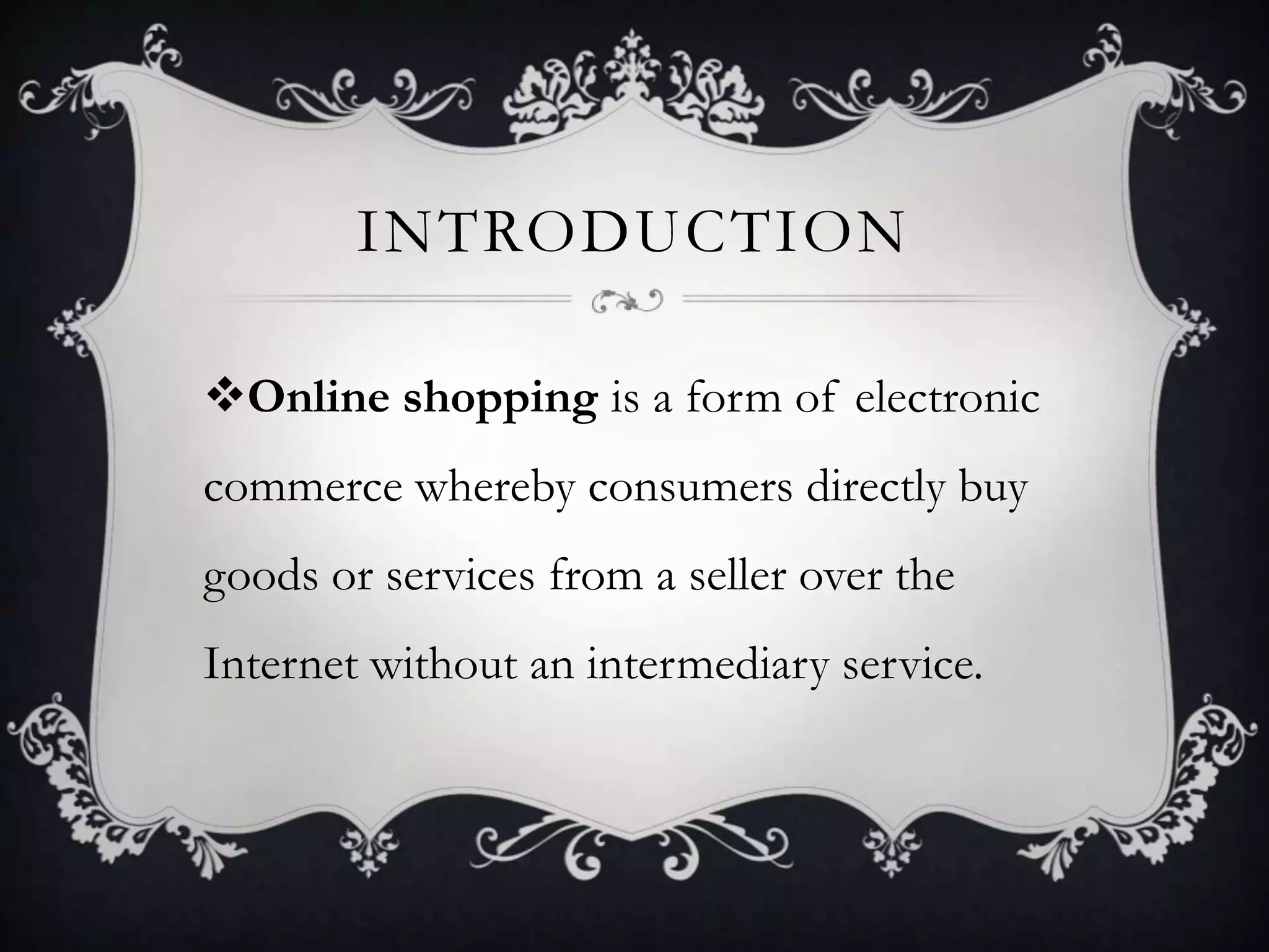 Online shopping presentation | PPTX