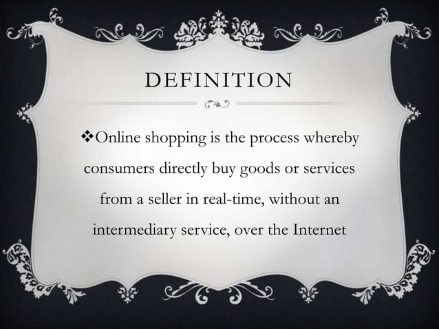Online shopping presentation | PPTX