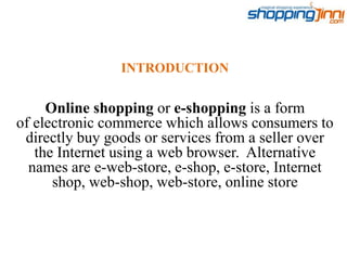 ONLINE SHOPPING PROCESS & TREND IN INDIA | PPTX