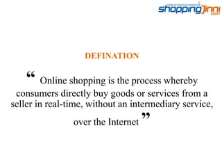 ONLINE SHOPPING PROCESS & TREND IN INDIA | PPTX