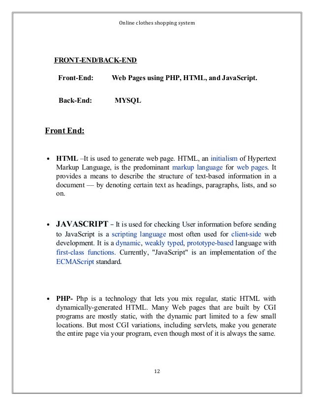 Online shopping report-6 month project