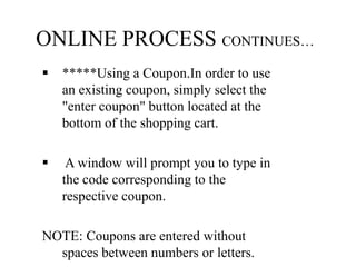 Online shopping system | PPTX