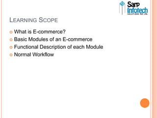 Online shopping system (E-commerce) | PPTX