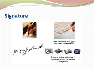 Online signature recognition | PPT
