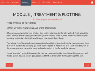 Online sitcom course by chris head | PPTX
