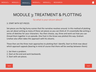 Online sitcom course by chris head | PPTX