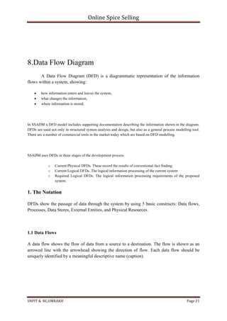 Online spice selling report1 | PDF