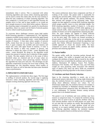 Online stream mining approach for clustering network traffic | PDF