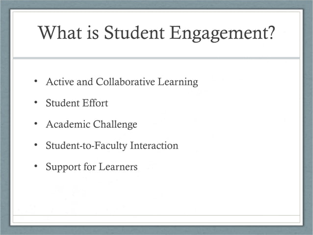 Strategies for Student Engagement in the Online Course | PPT
