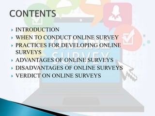 Online survey | PPTX
