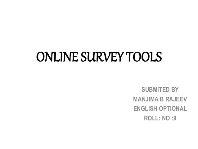 Online survey tools (1) | PPTX