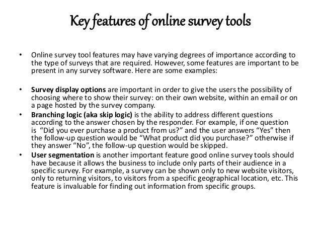 Online survey tools (1) | PPTX