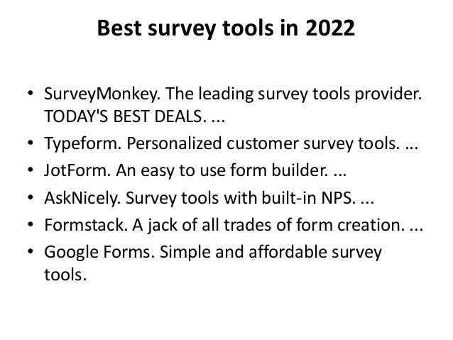 Online survey tools (1) | PPTX