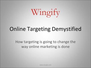 Online Targeting Demystified | PPT