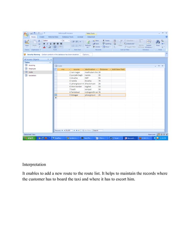 Online taxi booking system project report..pdf | Databases | Computer ...