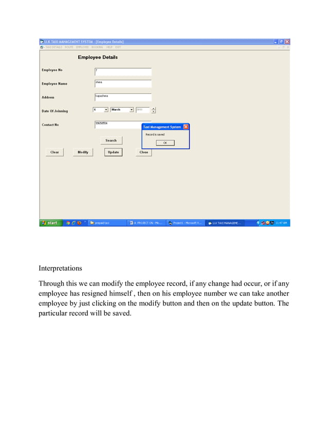 Online taxi booking system project report..pdf | Databases | Computer ...