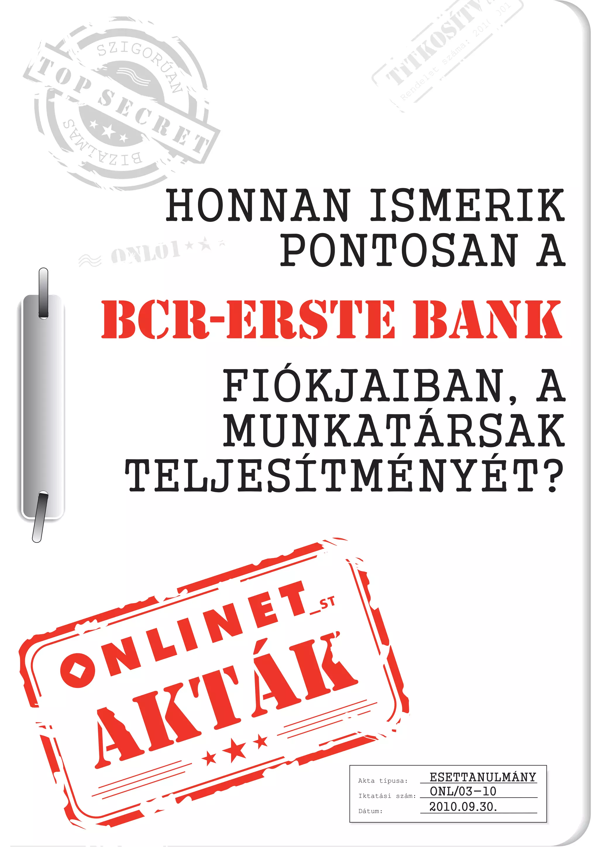 Onlinet Case Study - BCR ERSTE - HUN | PDF