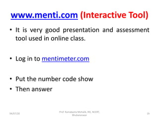Online teaching and assessment | PPTX