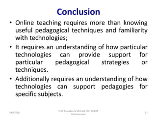 Online teaching and assessment | PPTX