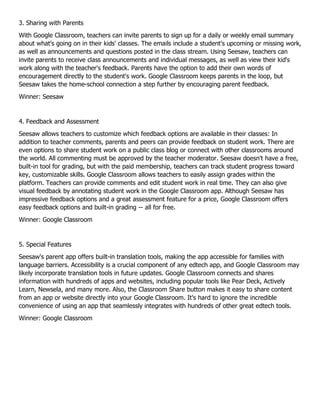 Online teaching platforms comparison | PDF