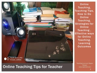 Online teaching tips and strategies | PPT