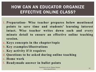 Online teaching tips and strategies | PPT