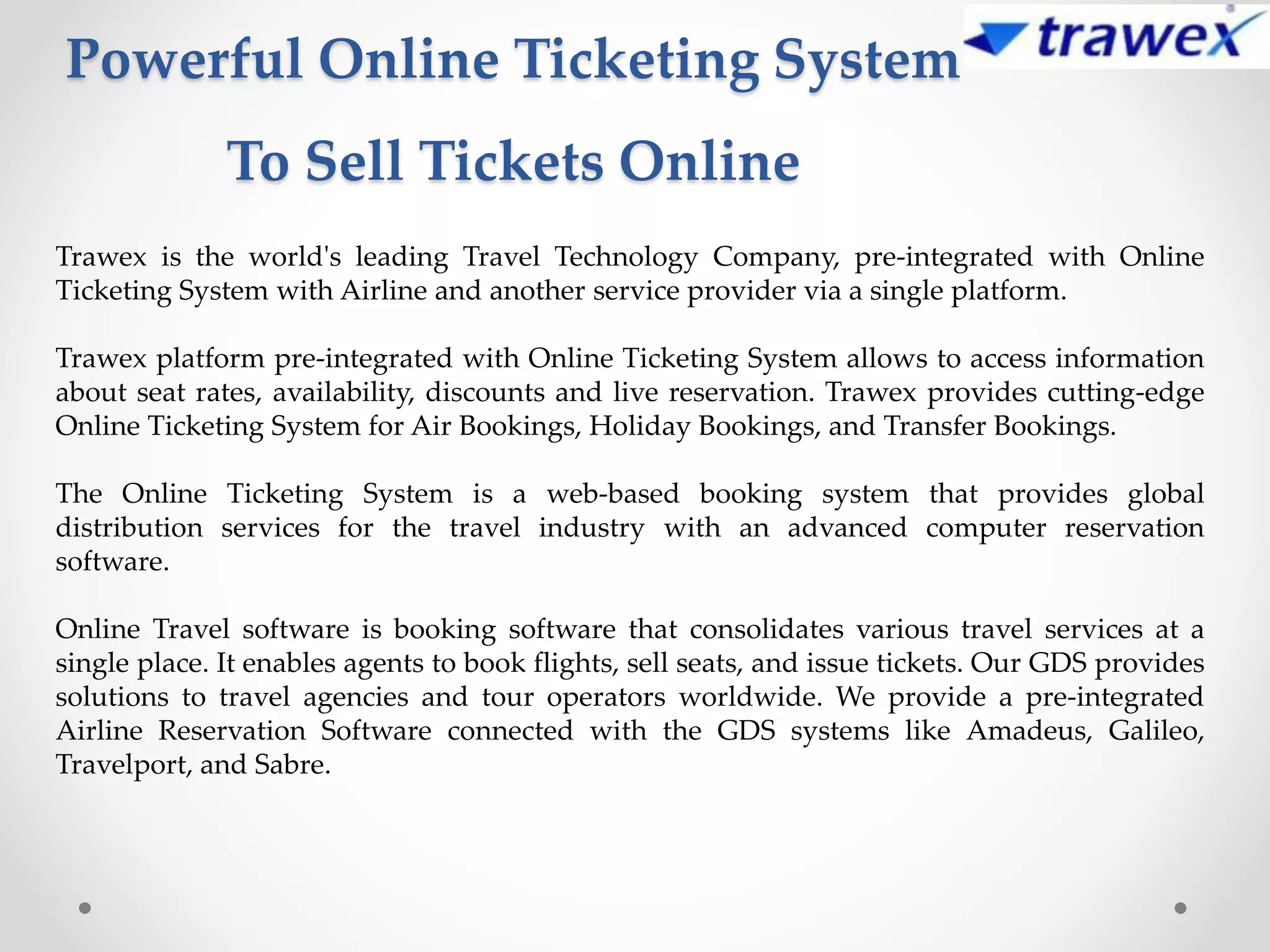 Online Ticketing System | PPTX