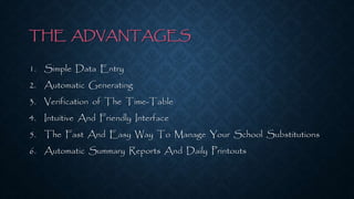 Online time table management system | PPTX | Computing | Technology & Computing