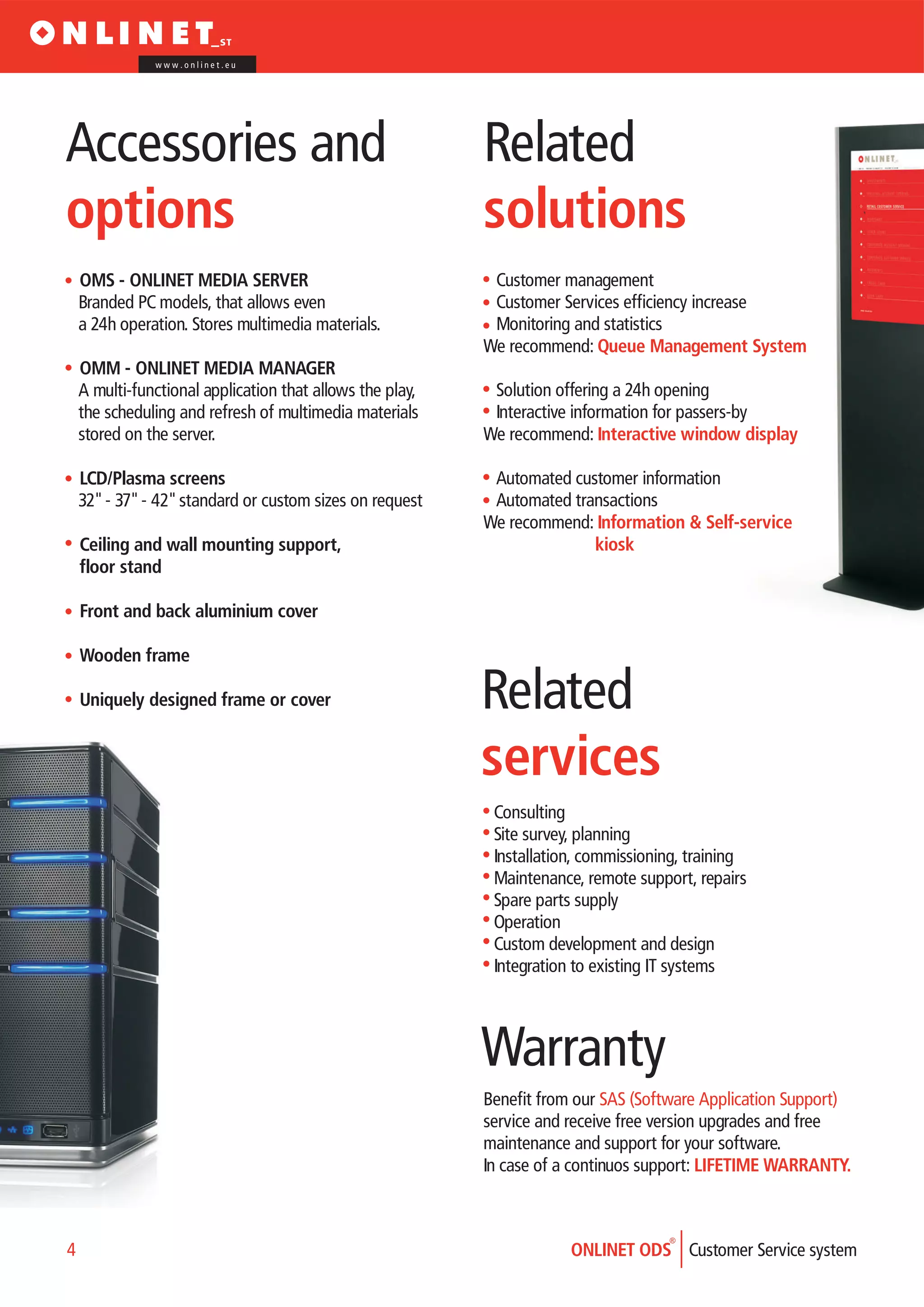 ONLINET ODS - digital signage software | PDF