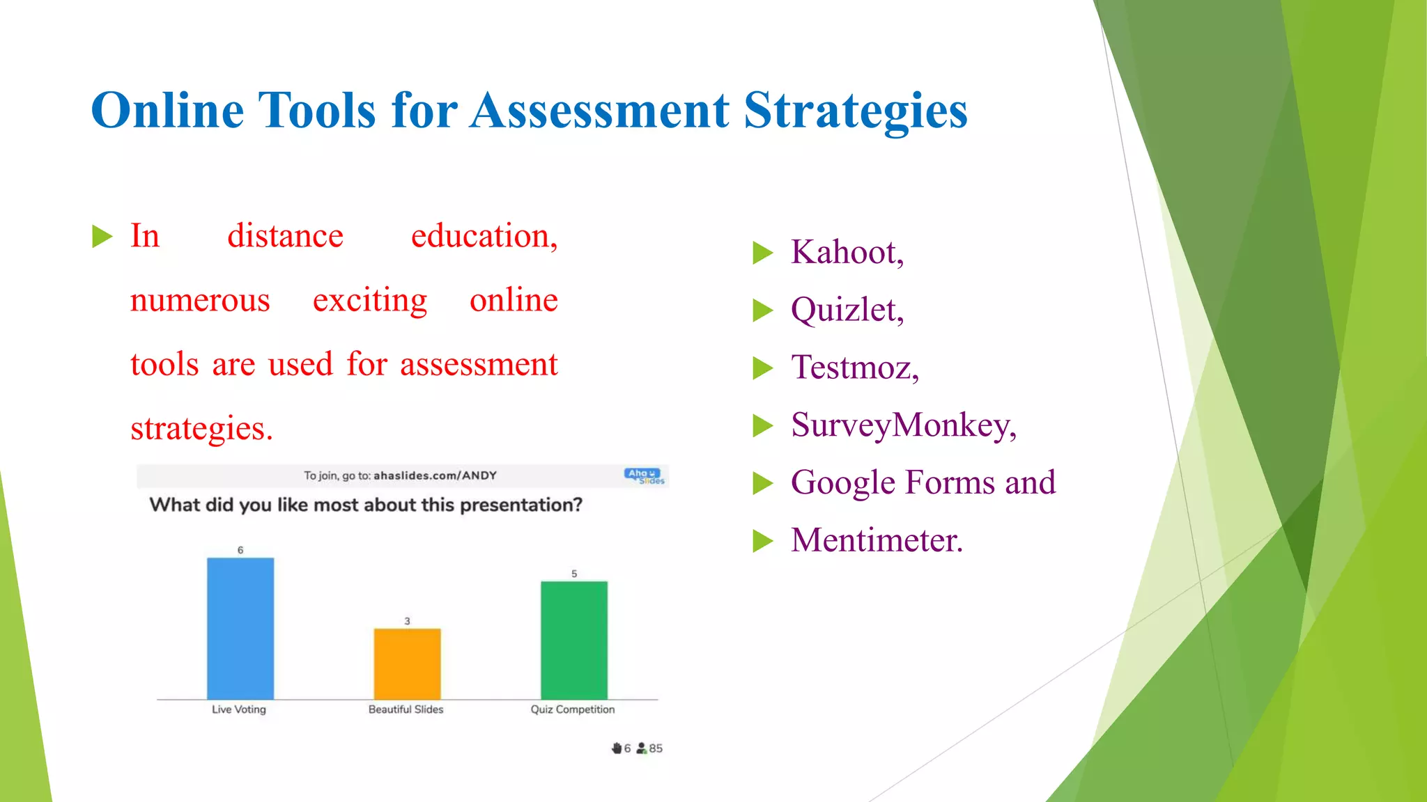 Online tools for distance education | PPTX