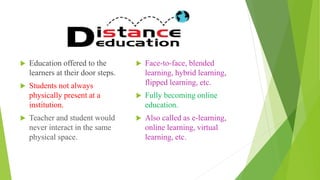Online tools for distance education | PPTX