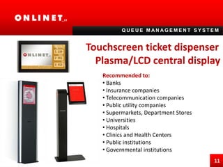 Queue Management and Digital Signage from one source: ONLINET | PPTX ...