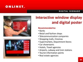 Queue Management and Digital Signage from one source: ONLINET | PPTX ...